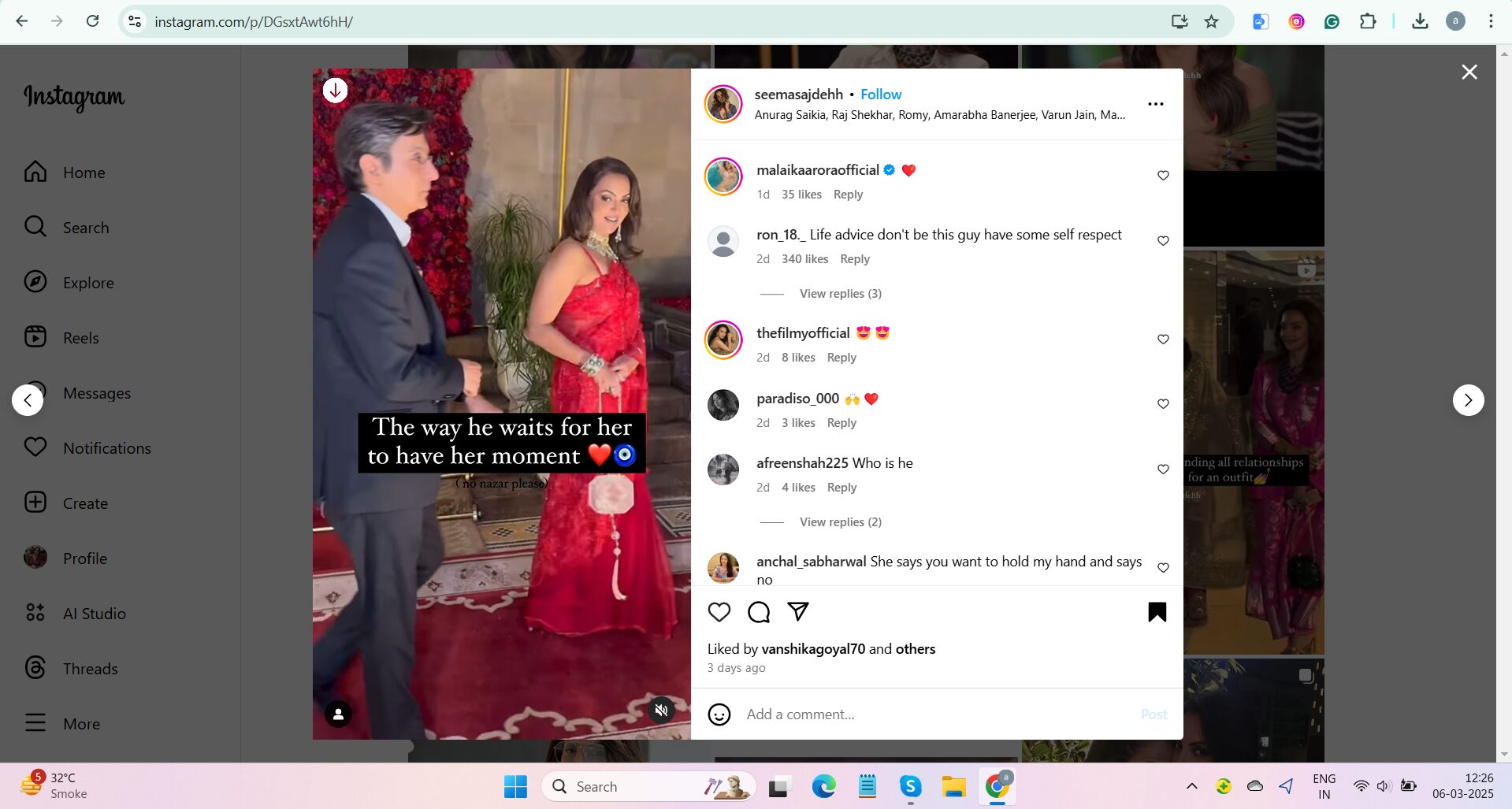 Malaika Arora Reacts To Seema Kiran Sajdeh-Vikram Ahuja's Relationship