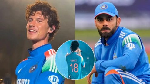 Shawn Mendes Shows Support for Team India with Virat Kohli Jersey at ...