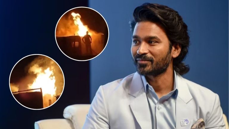 Massive Fire Erupts on Sets of Dhanush's Idly Kadai In Tamil Nadu ...