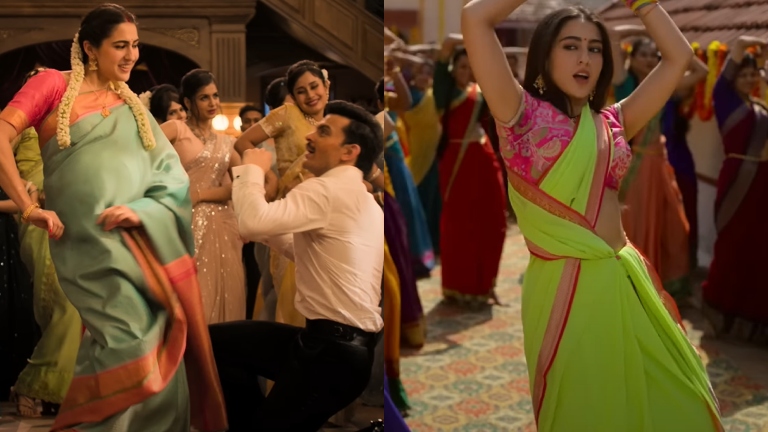 Chaka Chak To Rang 5 Times When Sara Ali Khan Slayed In A Saree Song ...