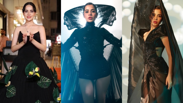 5 Times Uorfi Javed Shined In Black Outfits | Bollywood Bubble
