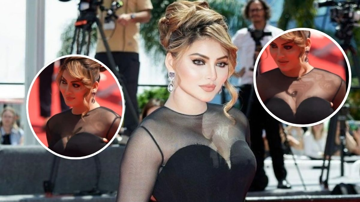 Urvashi Rautela's Wardrobe Malfunction At Cannes 2025 - Watch | Bollywood Bubble