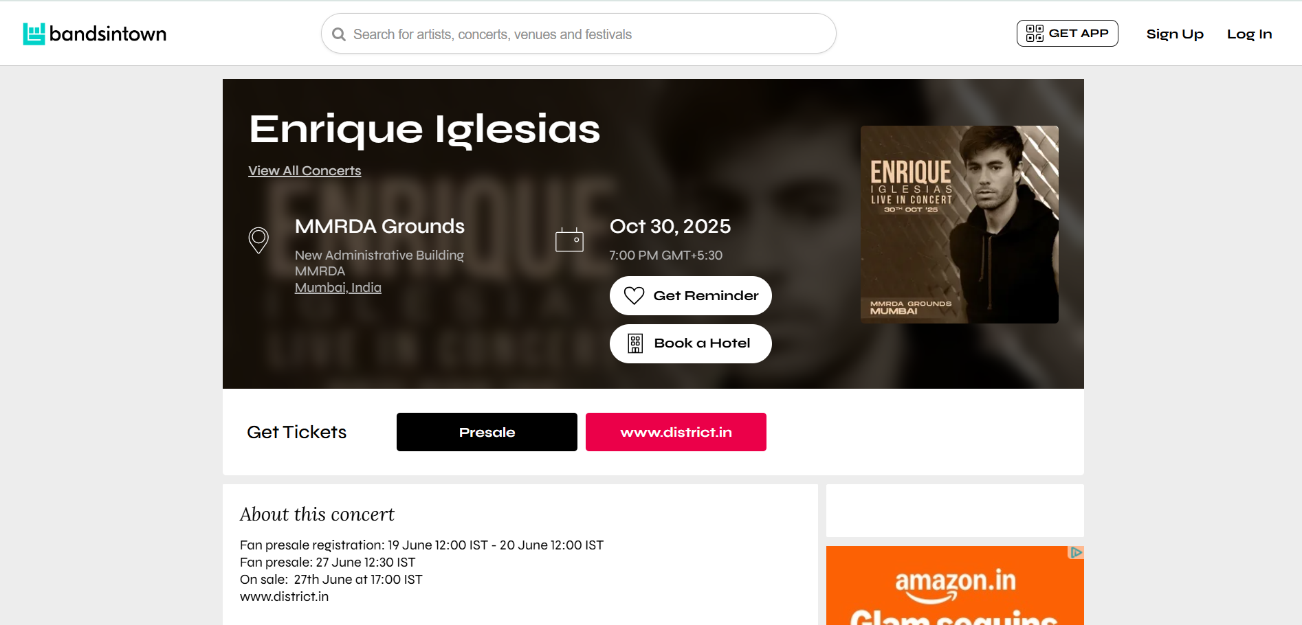 Enrique Iglesias To Perform In India On 30th October Bollywood Bubble 